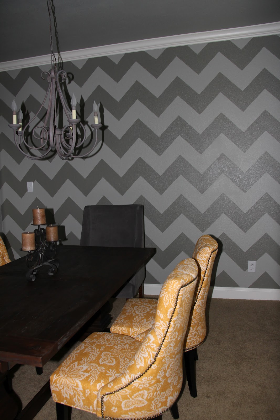 The Chronicles of Ruthie Hart: DIY Chevron Wall
