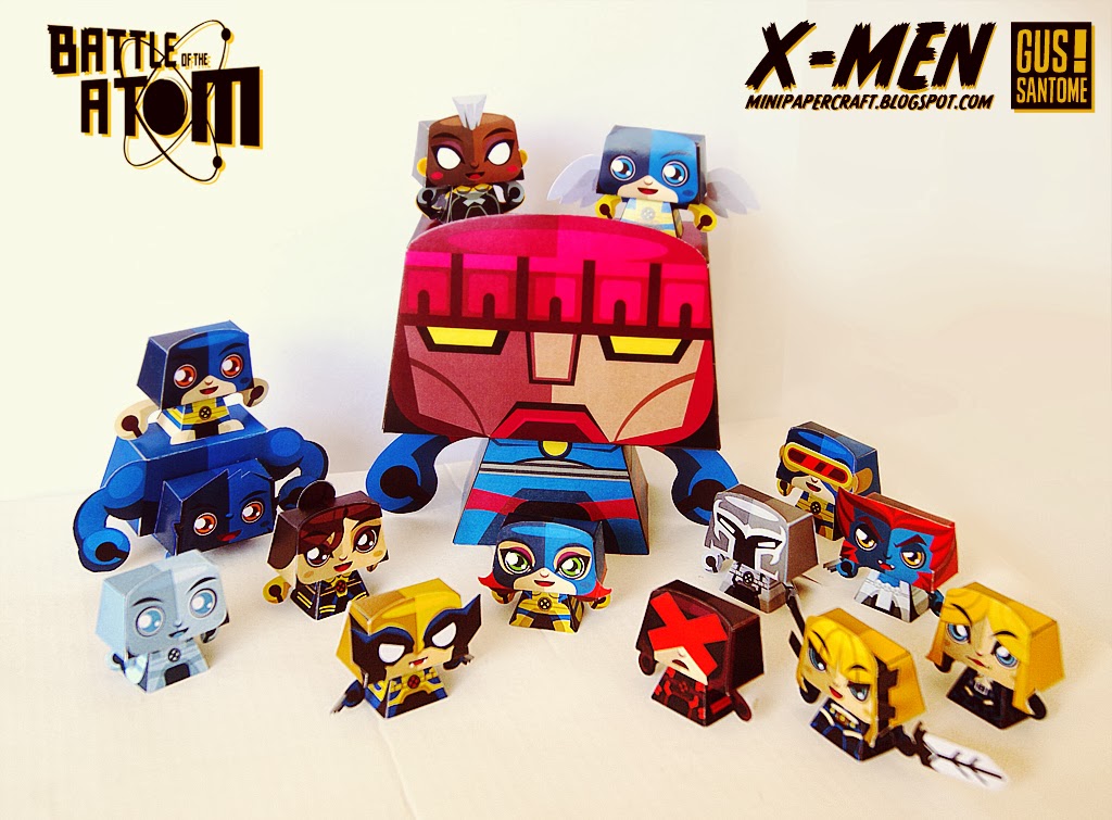 Geek Art Gallery: Papercraft: X-Men Toys