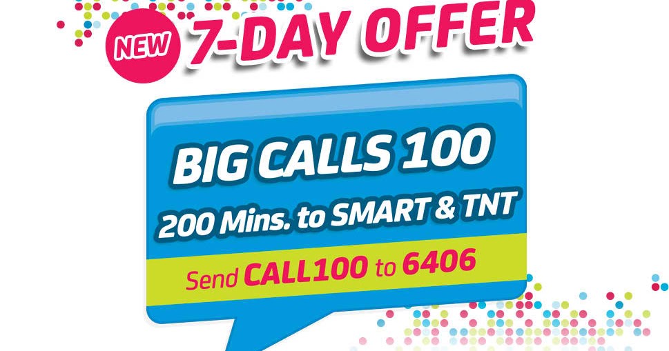 Smart Big Calls 100 offer 200 minutes calls valid for 7 days