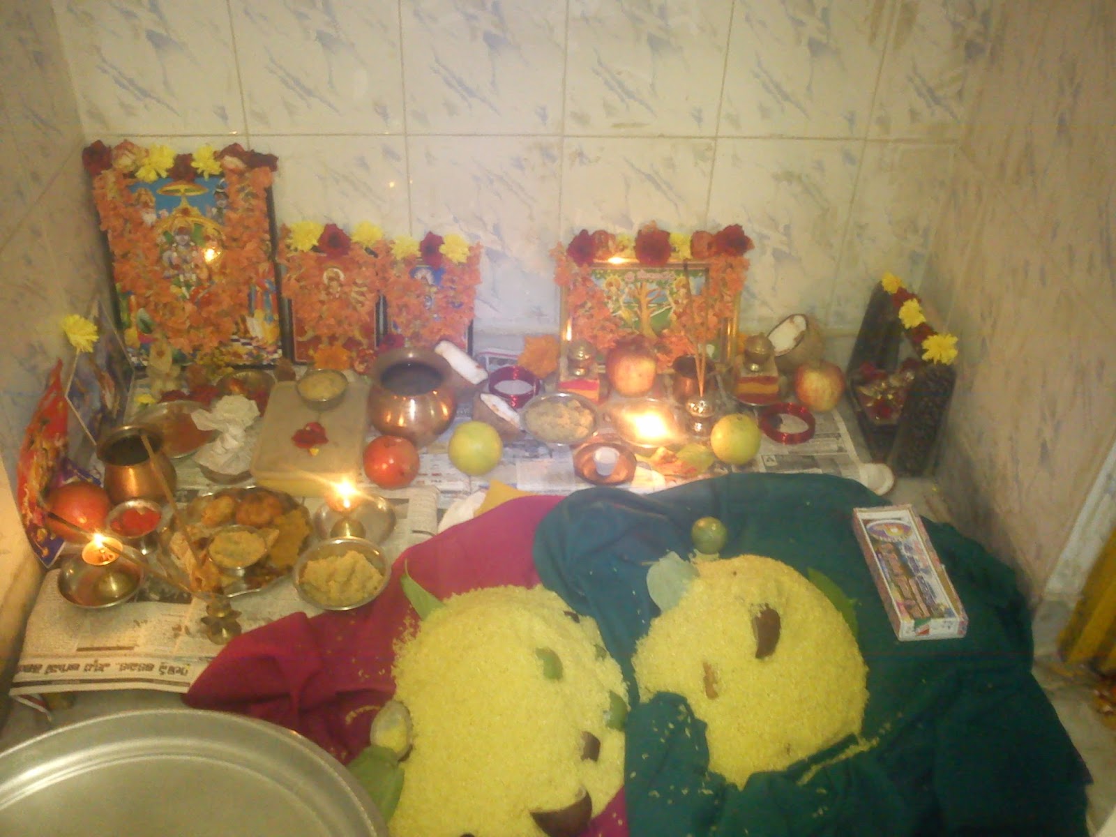 Mandula's Kitchen: Sravana masam pooja and lalitha parayanam.