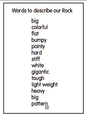 KC Kindergarten Times: Rocks