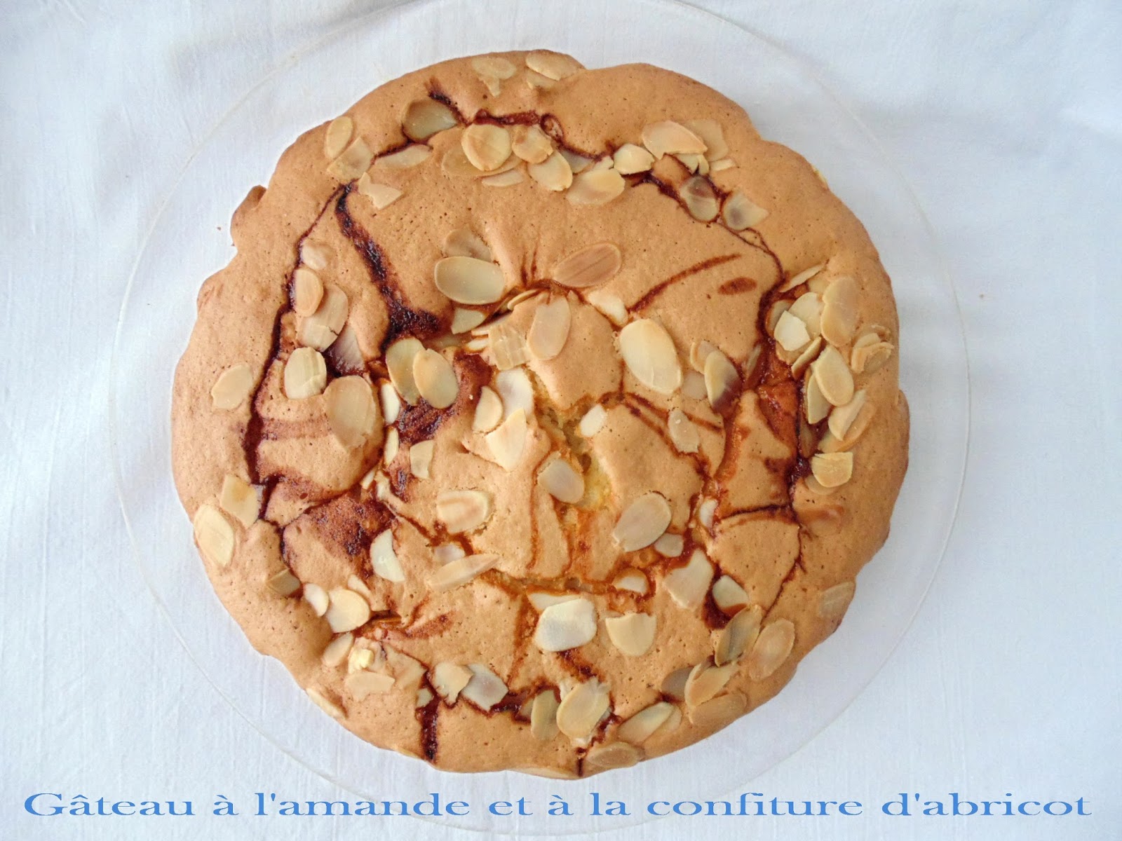 GATEAU GAGA - Love cakes: Gâteau à l'amande et à la confiture d'abricot