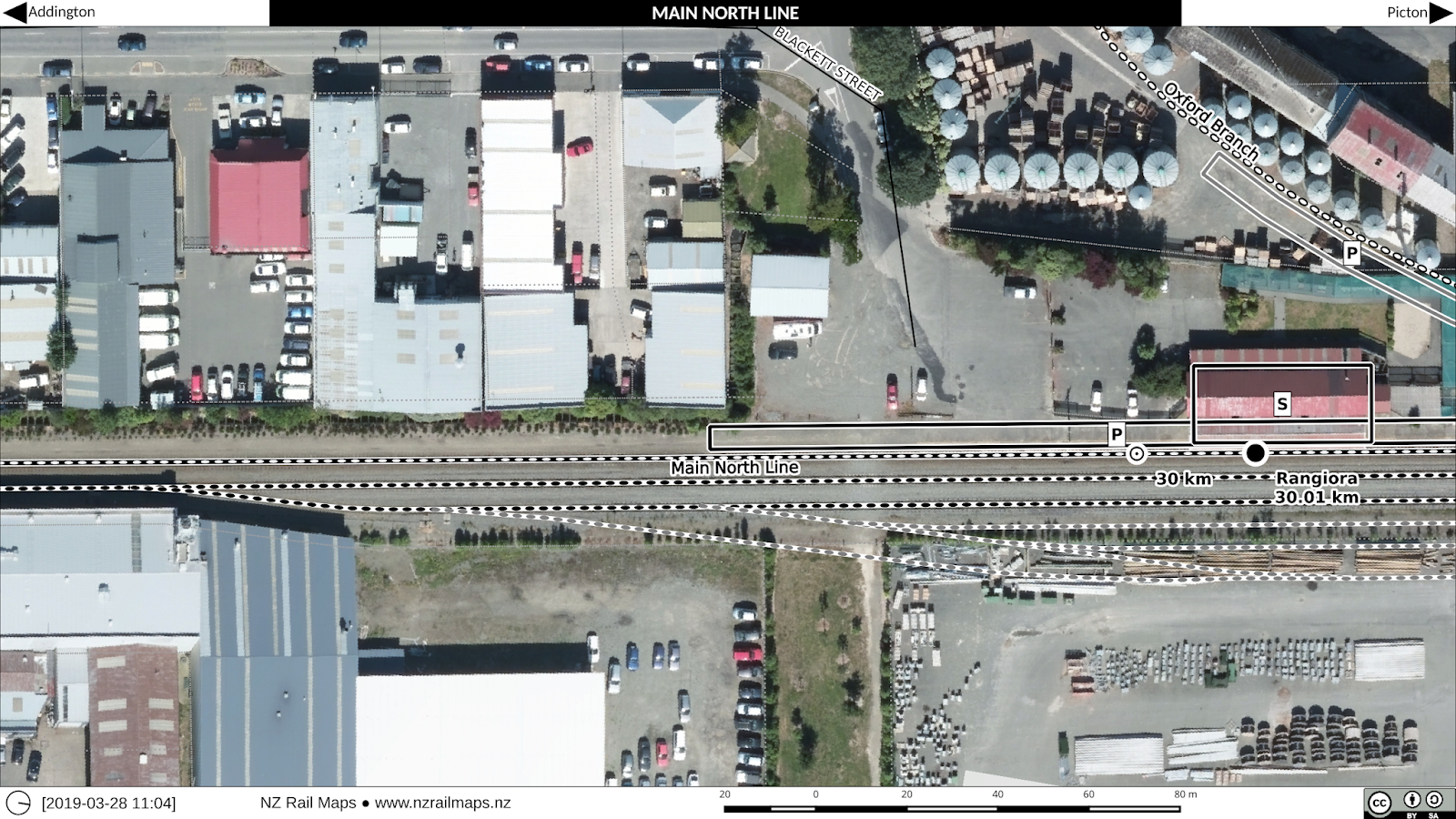 New Zealand Rail Maps: Main North Line [14]: Rangiora