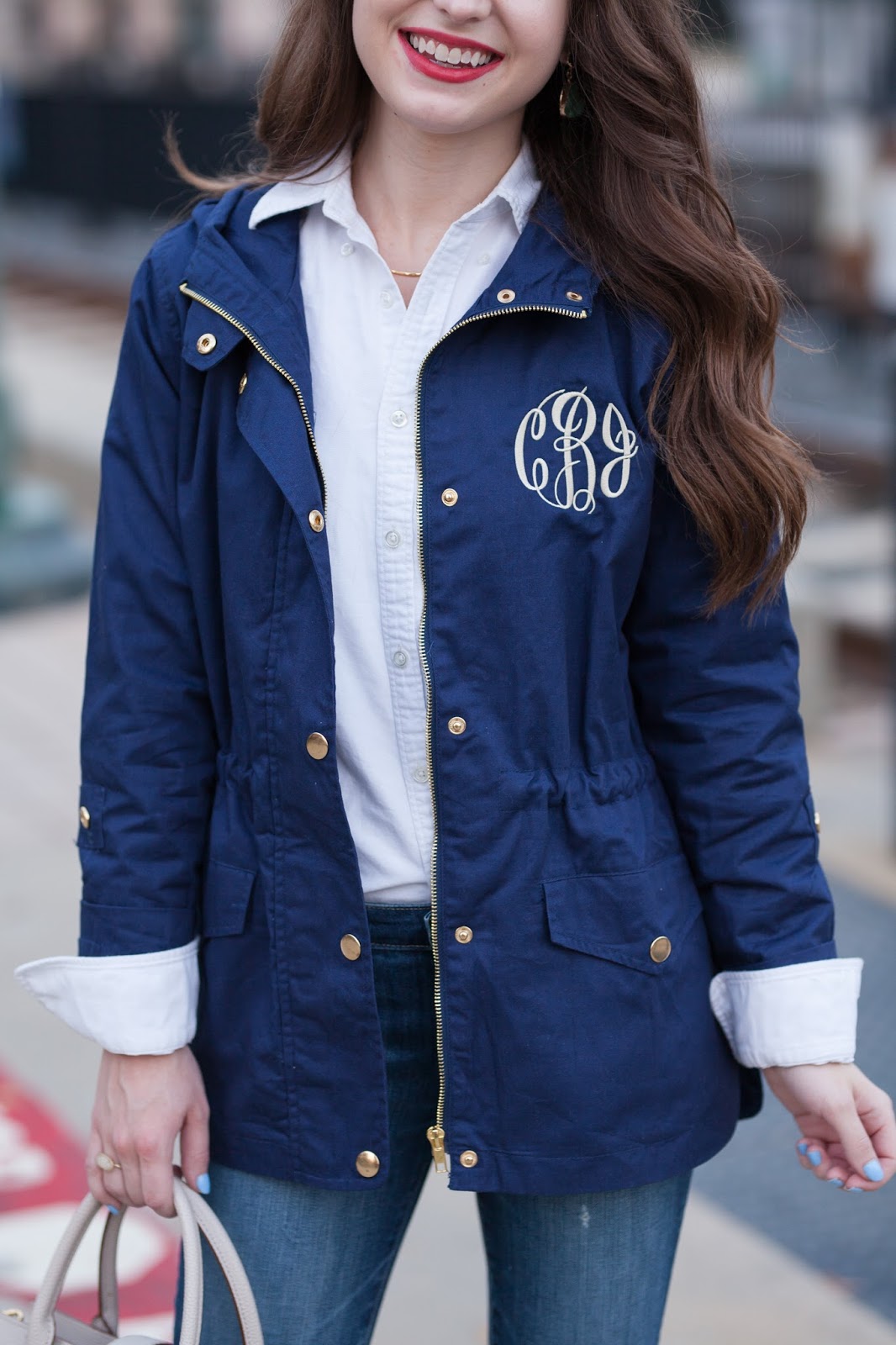 Monogrammed Field Jacket | Caralina Style