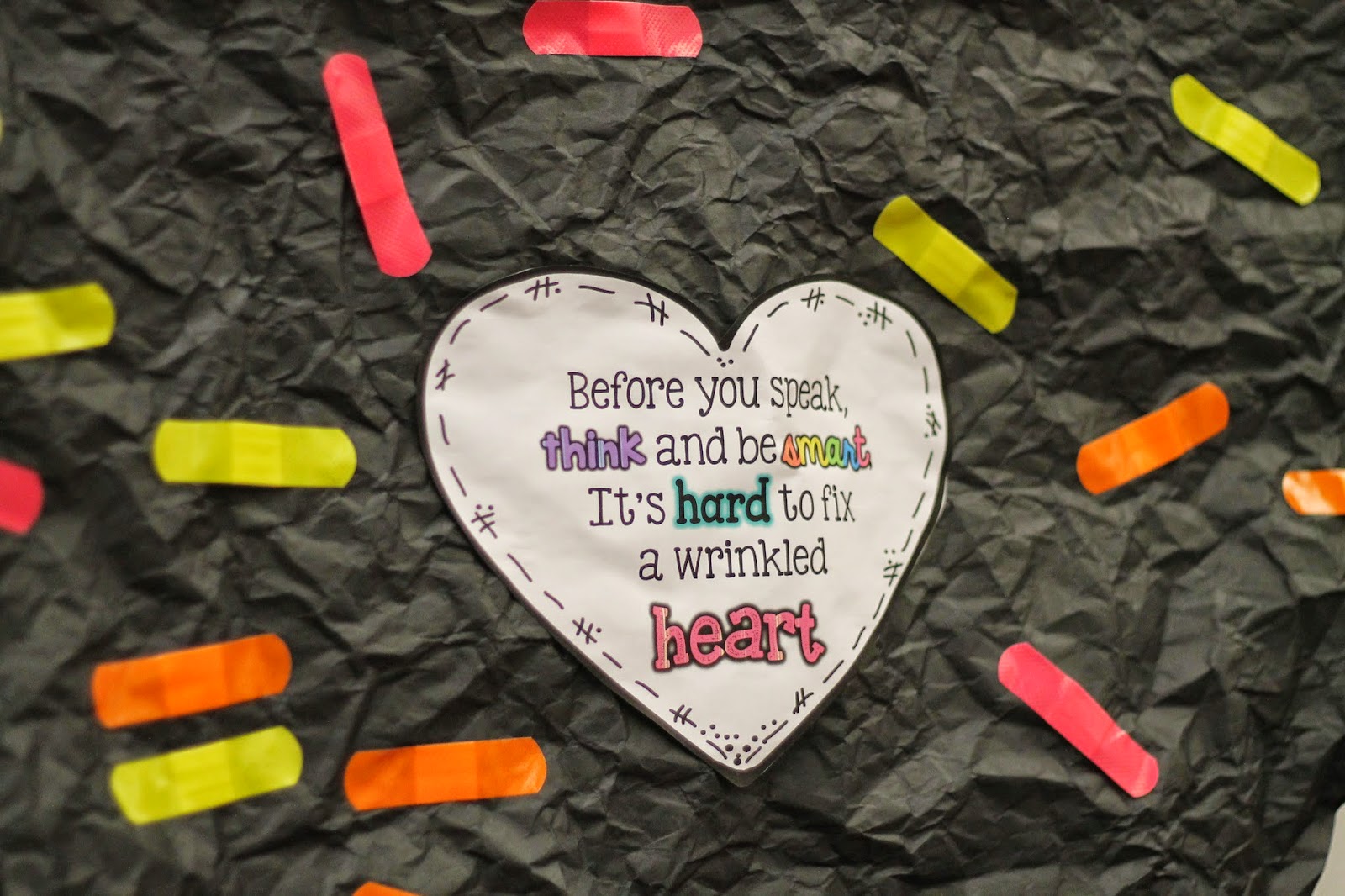 Keepin' It Kool In KinderLand: Wrinkled Hearts + Freebie!