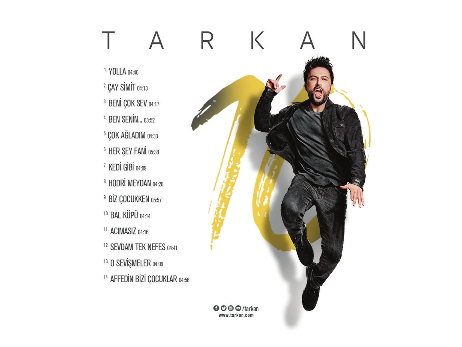 TARKAN CD-PLAK-KASET: Tarkan - 10 (2017-Digital) (iTunes Versiyonu)
