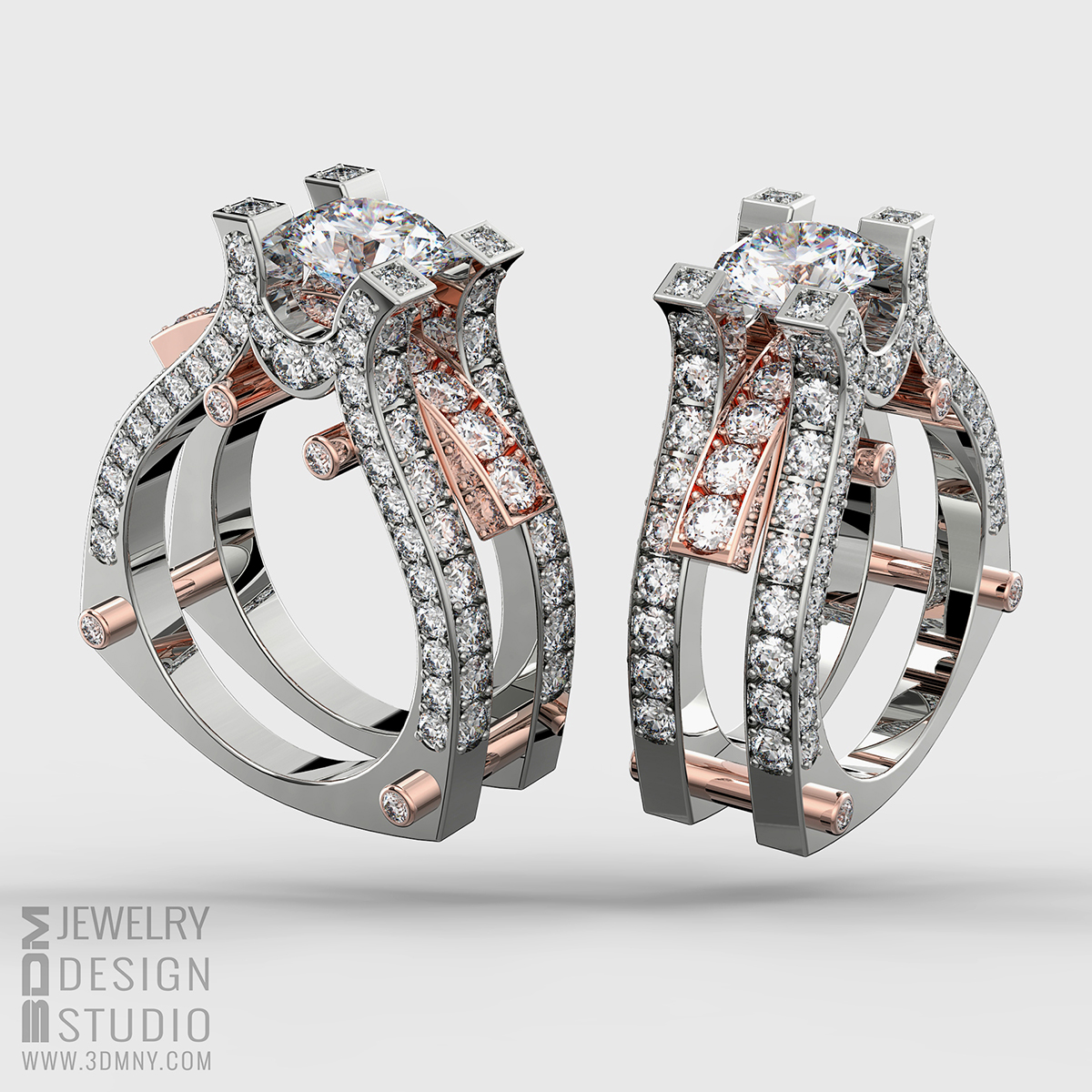 Custom Designed Engagement Ring / 3D CAD Modeling & 3D Rendering ~ 3DM ...