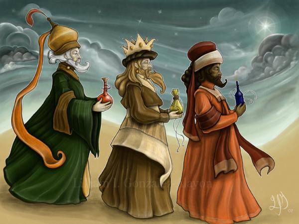 Banco de Imágenes Gratis: Los 3 Reyes Magos (Melchor, Gaspar y Baltasar ...