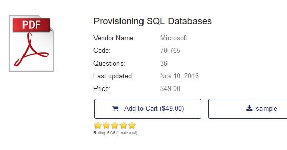 70-765 Preparation Kits: 70-765 Real PDF Exam Material