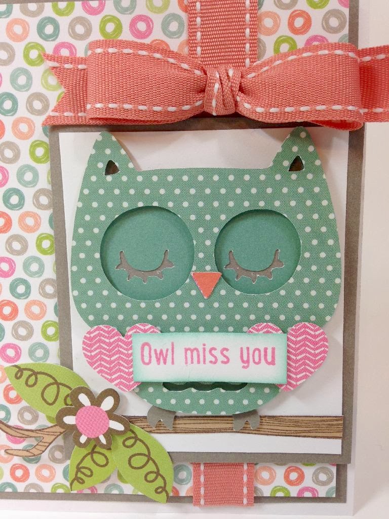 Courtney Lane Designs: Create A Critter 2 Owl Miss You card