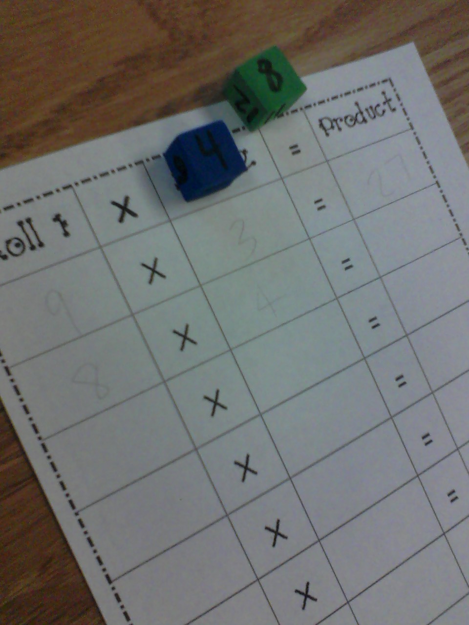 Laugh, Love, Teach: Home-Made Dice & a Freebie: A belated Monday Made It