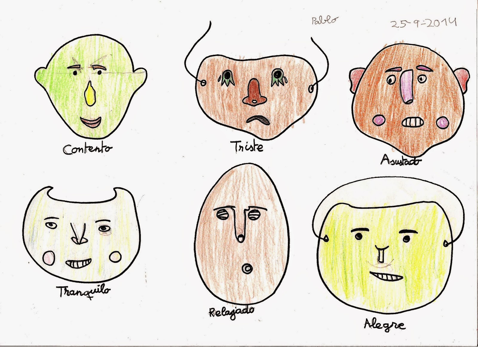 AULA RURAL DE PRIMARIA: DIBUJAR LAS EMOCIONES Y SENTIMIENTOS