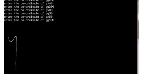 All Programs...: Bezier Curve Program in computer graphics with output
