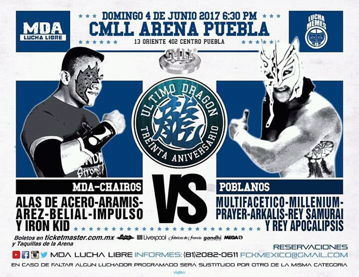 MDA Lucha Libre, Lucha Memes, CMLL proximo 04 junio 2017 en Arena Puebla..