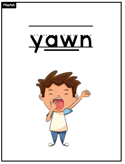 ASH THE TEACHER: oy , ir , ue , aw