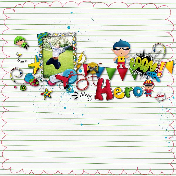 Chouk77 Designs: I'm a super hero ! + freebie