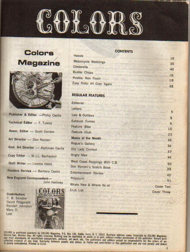 Strange Days: COLORS Motorcycle Magazine