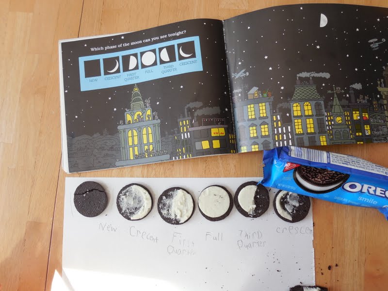 Learning About the Phases of the Moon With Oreo Cookies
