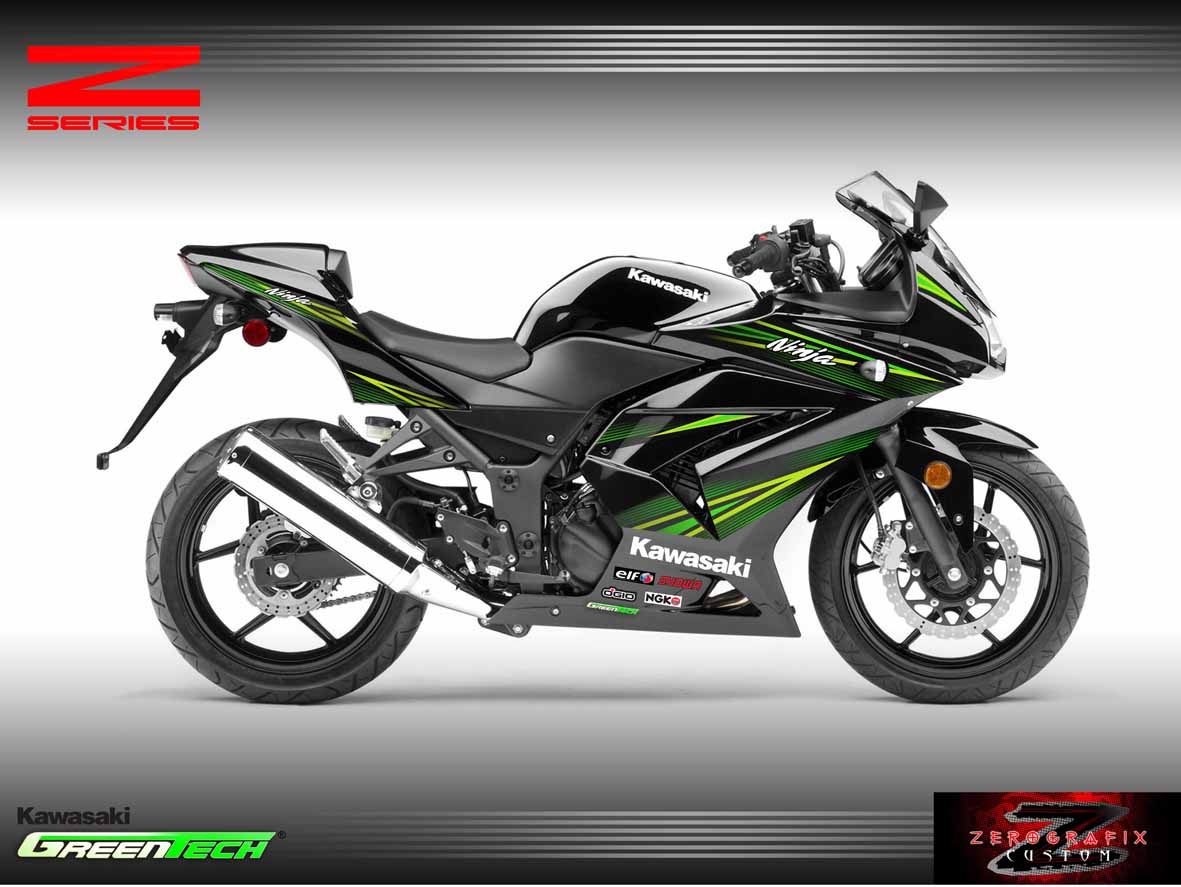 Decal kit Ninja 250 Z impuls series 2012