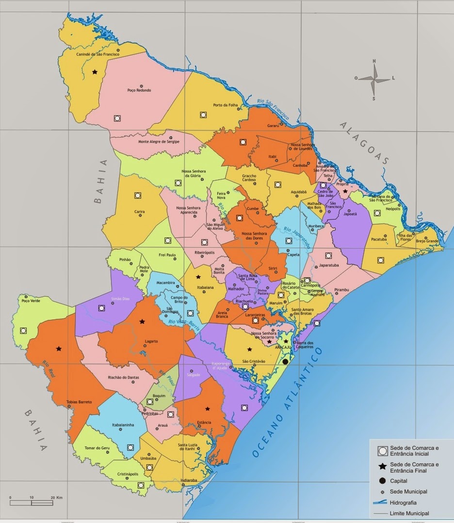 Ensaios CCB SE: Regiões de Sergipe