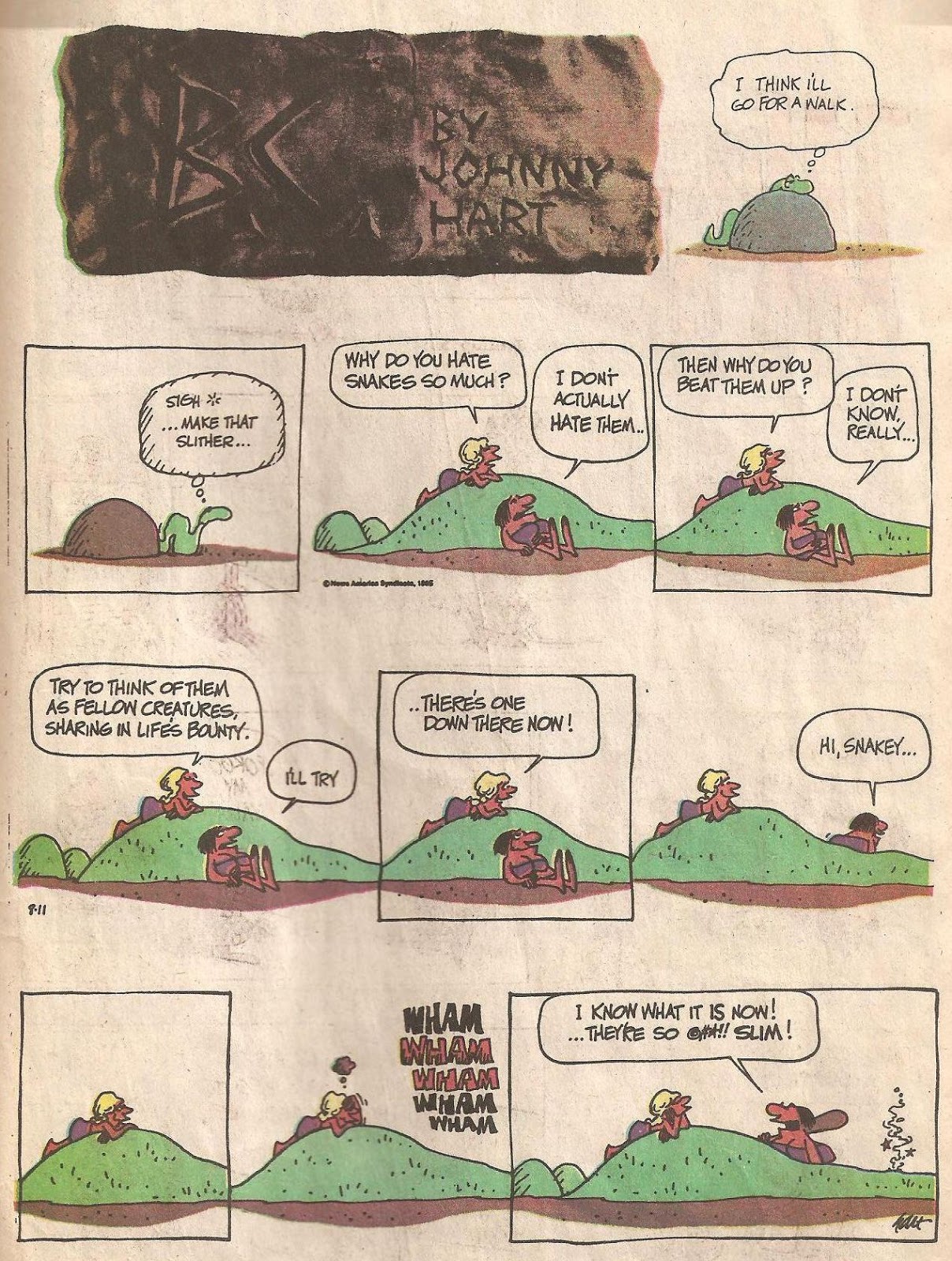 Sunday Comics Debt: Paralyzed Snake's Revenge