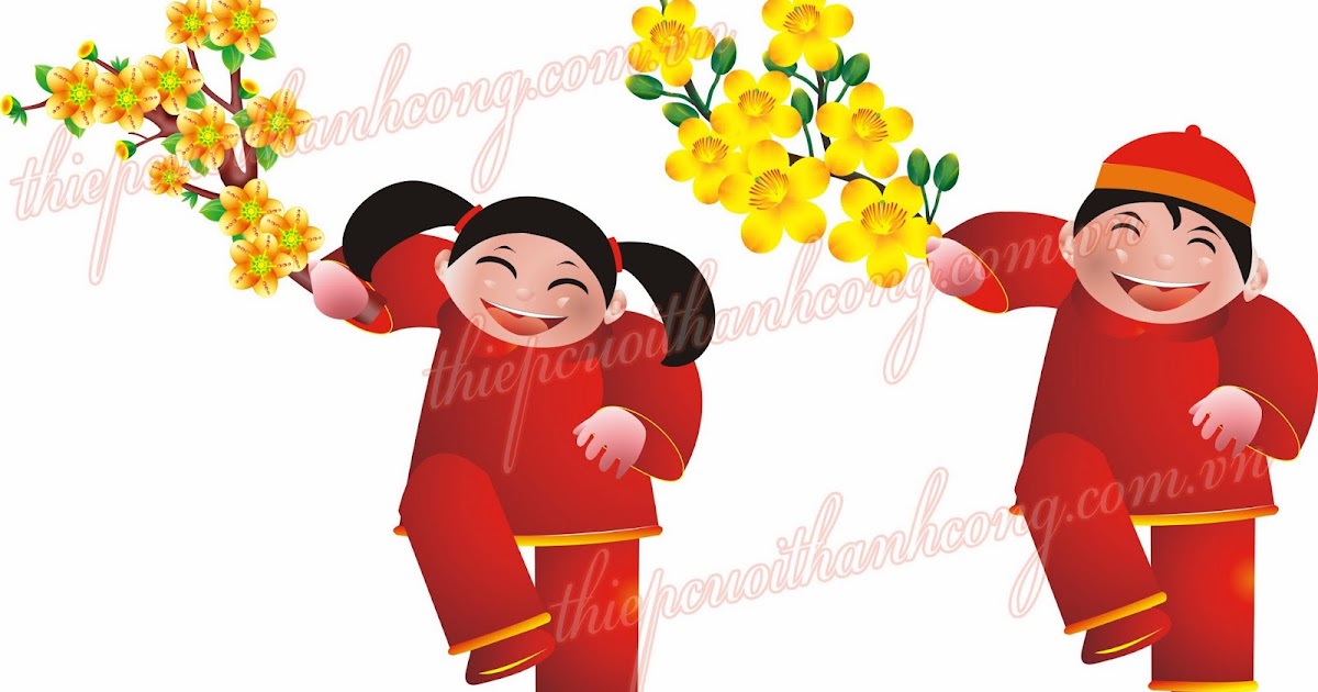 Fonts chữ Đẹp .: Mai Vàng Ngày Tết. Em bé vui xuân