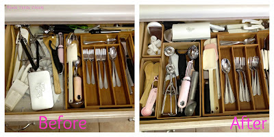 Pink Texas Chick: Kitchen Drawer Organization