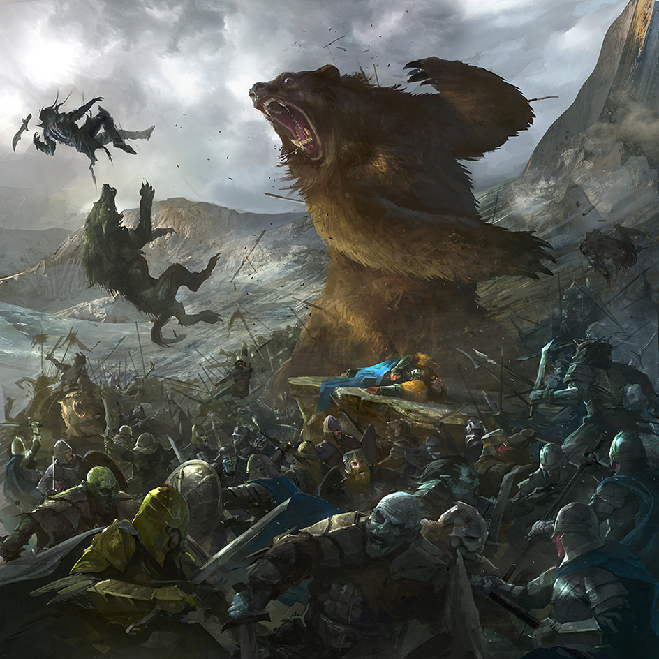 "Battle of the Five Armies" by Alberto Dal Lago : r/lotr