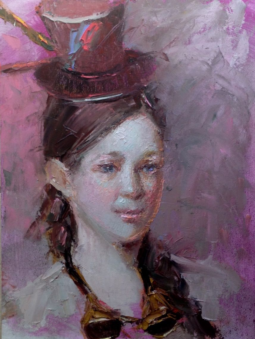 PORTRAIT PAINTING GOLD BY JOHANNA SPINKS: Steam-punk'd Palette Knife ...