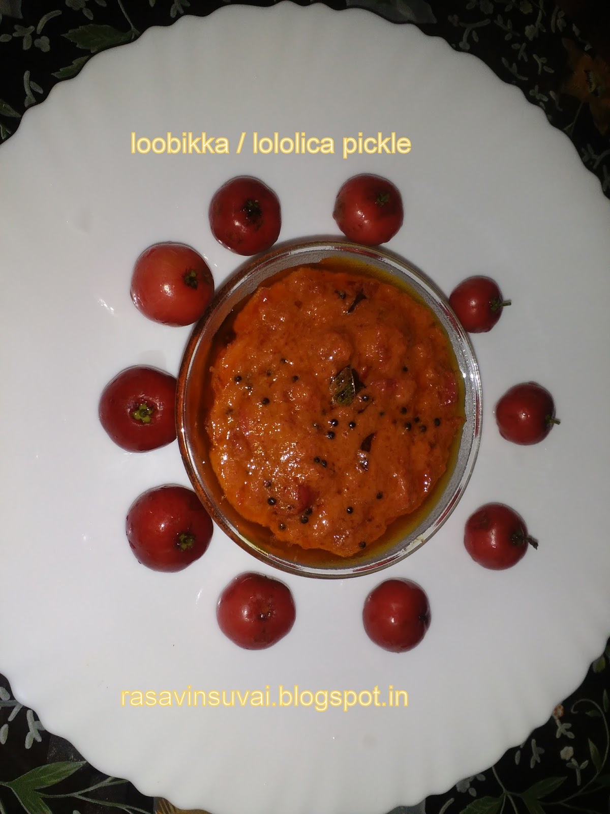 Raji Ramakrishnan : LAVALOLIKKA / LOLOLIKKA /LOOBIKKA PICKLE