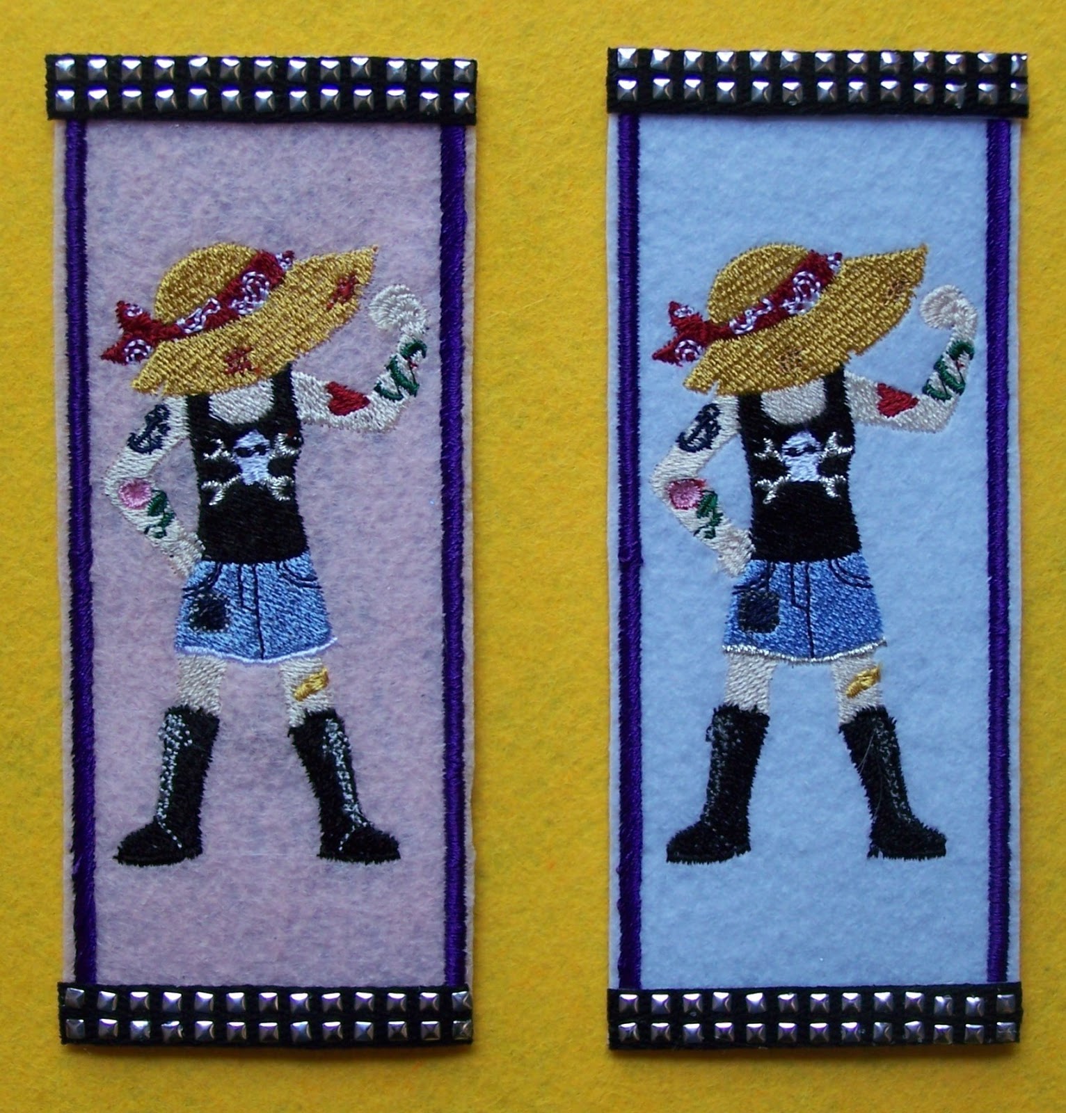 Be True Crafts: More DIY Machine Emboridered Bookmarks