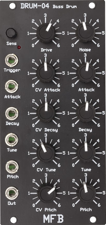 MATRIXSYNTH: MFB SEQ-01 Drum Sequencer & Eurorack Synthesizer Drum Modules