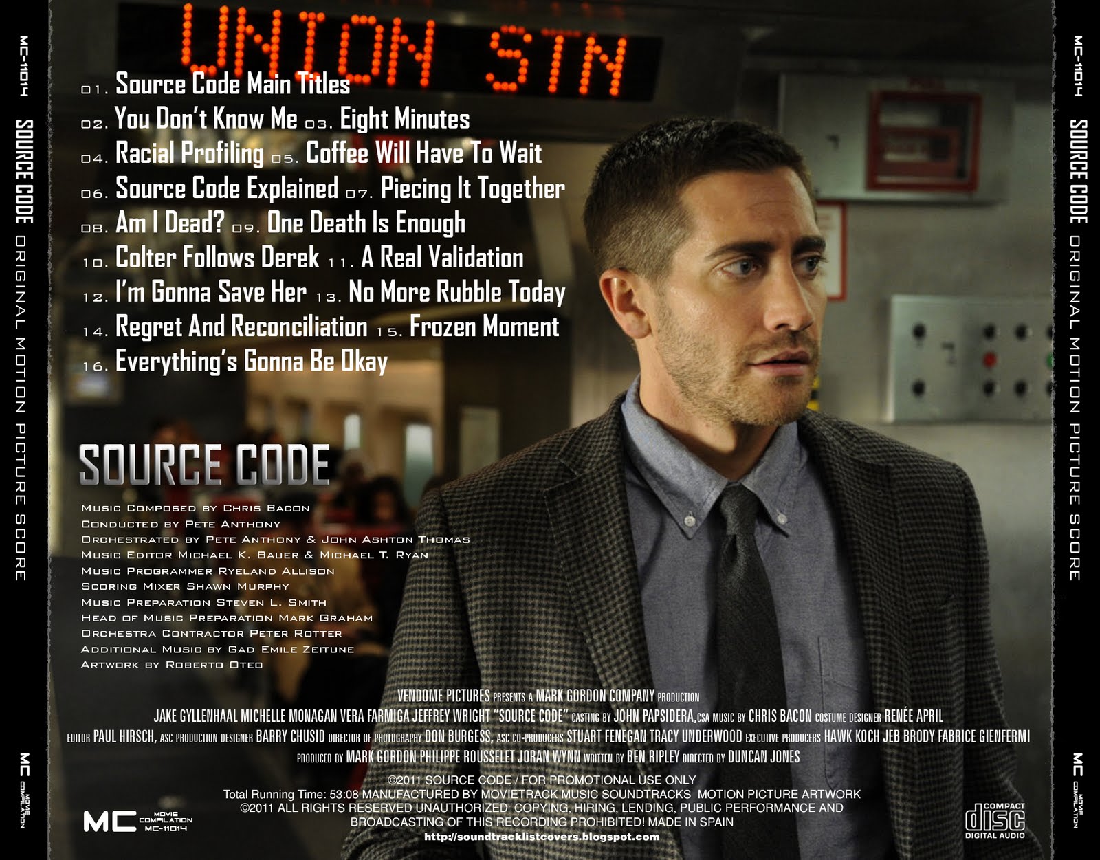 Soundtrack List Covers: Source Code (Chris Bacon)