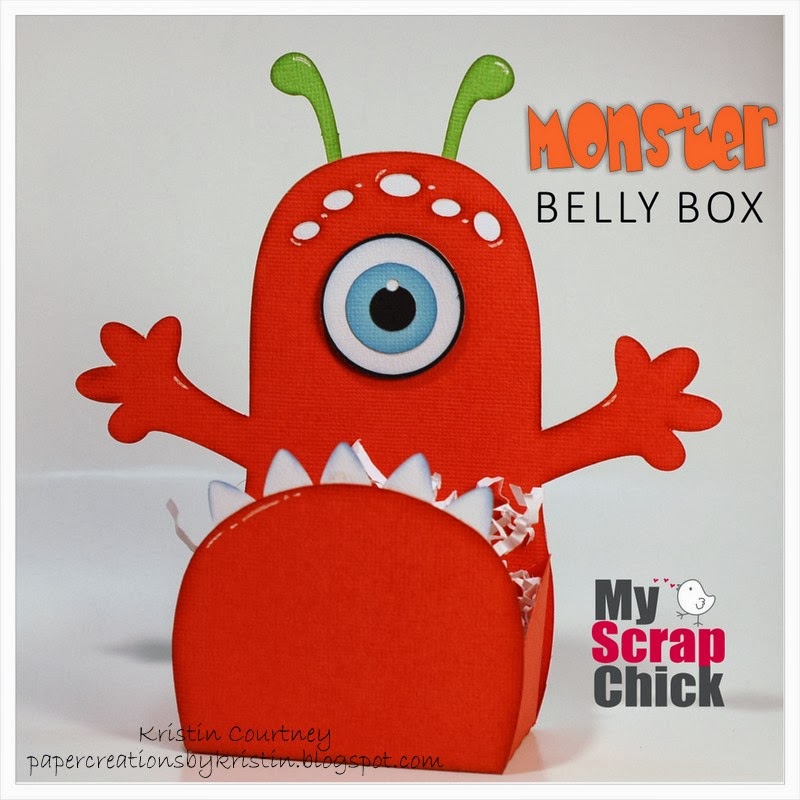 Paper Creations by Kristin: Dinosaur and Monster Belly Boxes