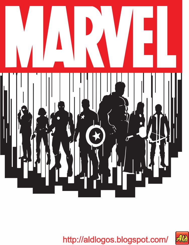 Diseño vengadores de marvel - retrovectores