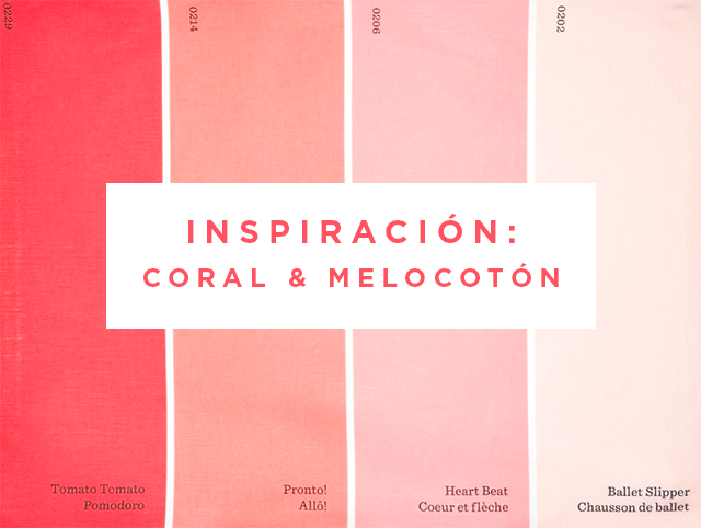 inspiración: coral y melocotón | MLC Estudio | Bloglovin’