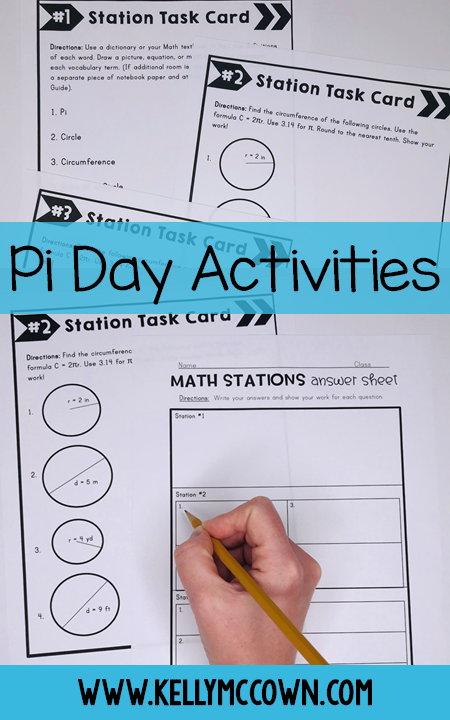 Kelly McCown: Pi Day Math Stations Middle School