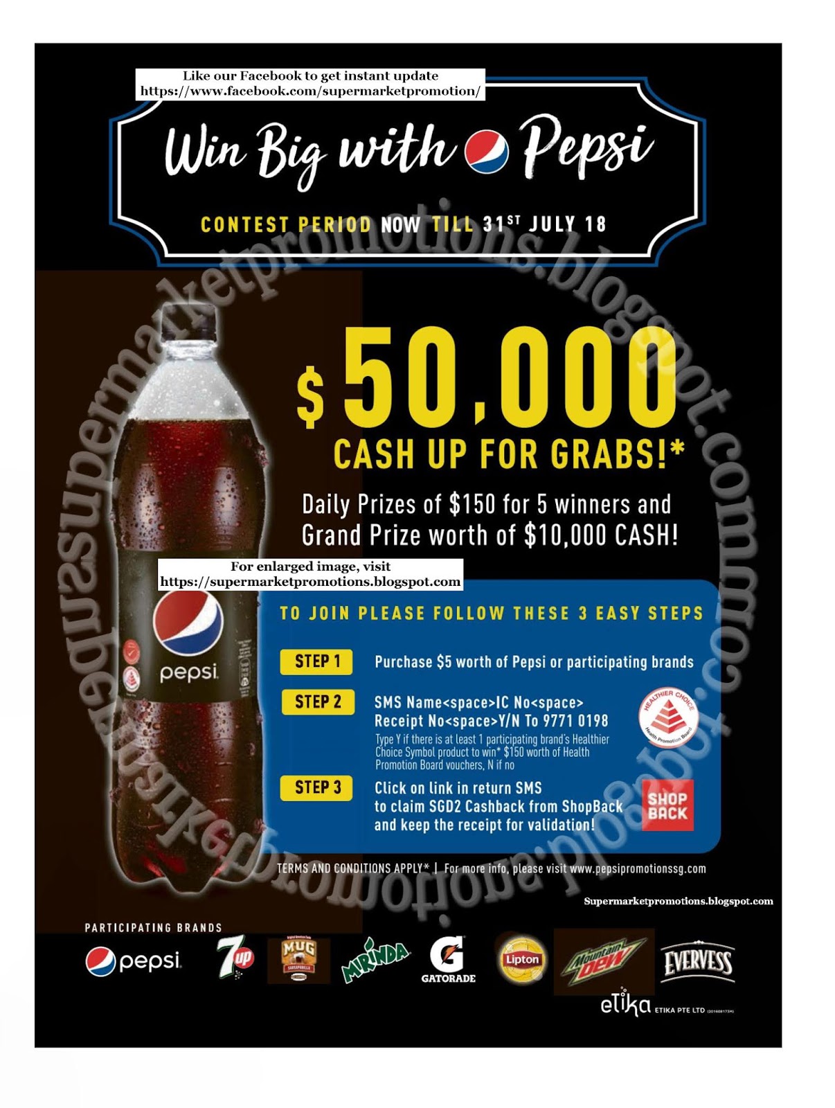 Pepsi Win Big With Pepsi Promotion 23 - 31 July 2018 ~ Supermarket ...