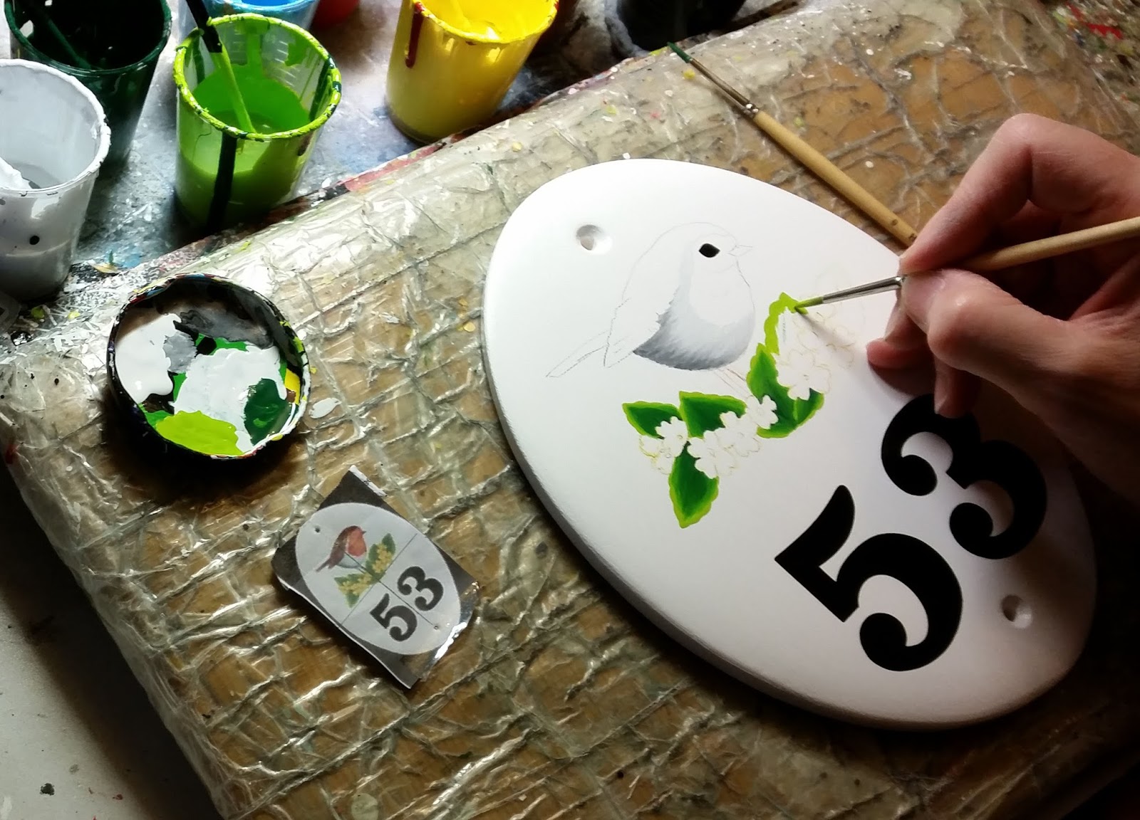 Hand Painted House Signs by Ceramic Art: Traditional Hand Painted House ...