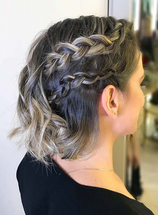 11 Quick and Easy Braids for Short Hair 2020 ~ New Hairstyles