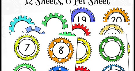 Johnson Creations: Gears Labels