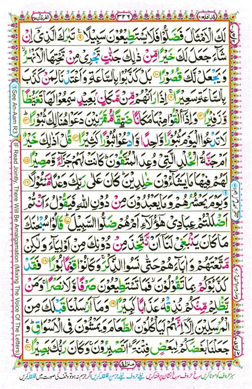 Gateway to Quran: Colour Coded Quran - Para 18