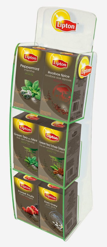 acrylic tea pack display stand