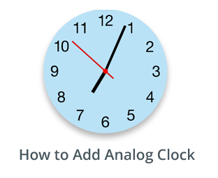 How to Add an Analog Clock Widget in Blogger ~ My Blogger Lab