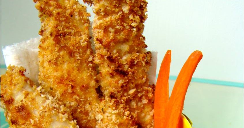 Crunchy cluckers with honey mustard dip