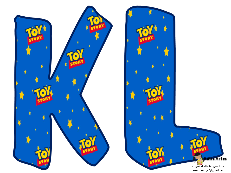 Alfabeto del logo de Toy Story. - Oh my Alfabetos!