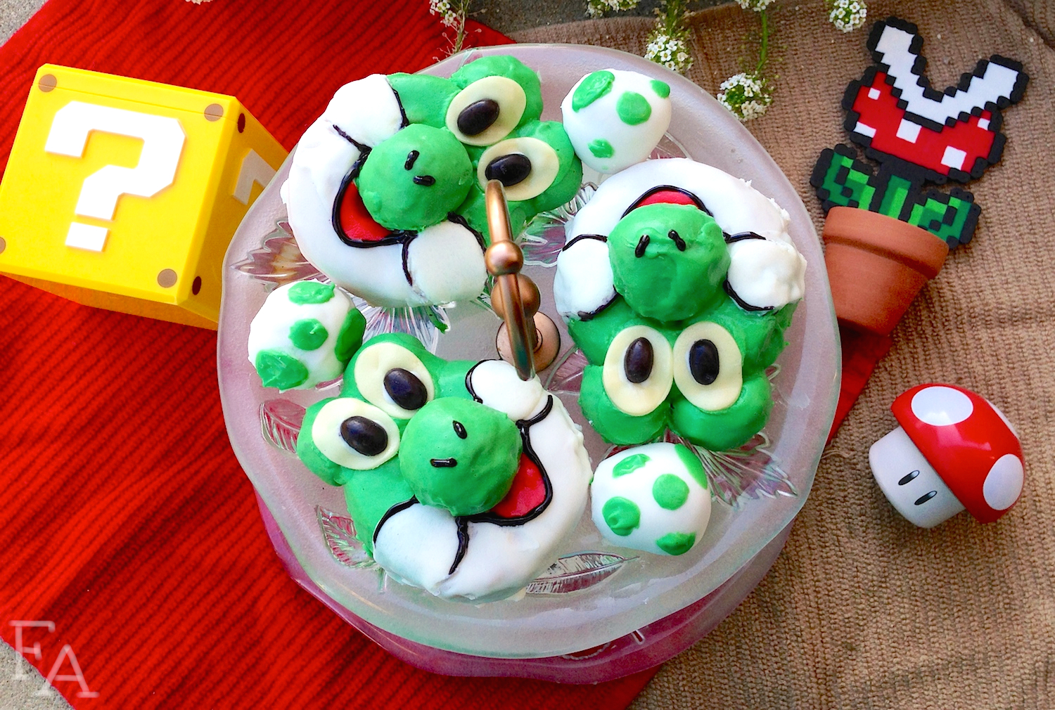 Fiction-Food Café: Yoshi Doughnuts for "Mario Bros." & Yoshi's Island ...