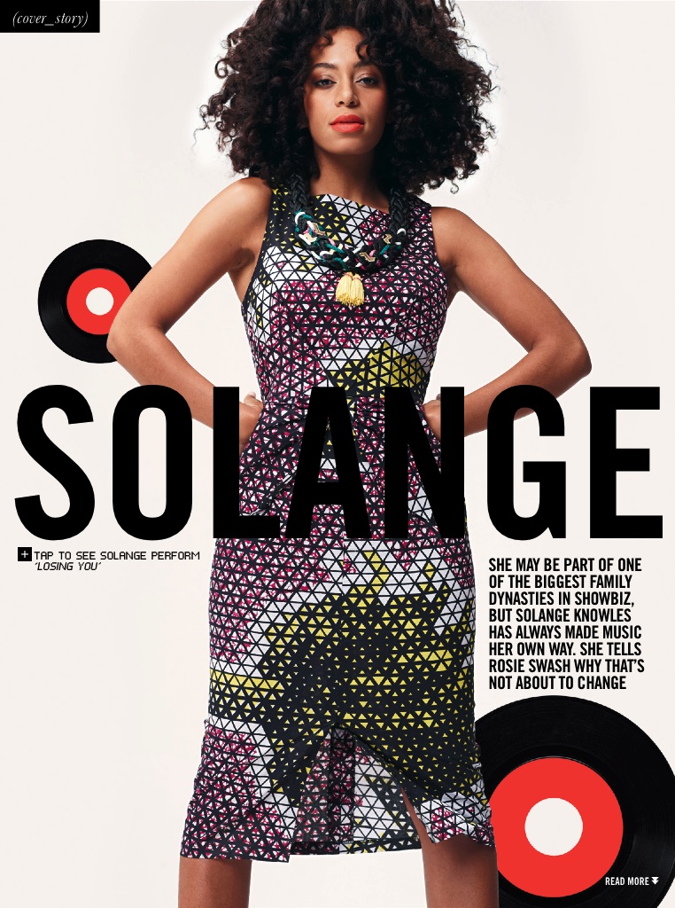Solange Knowles on Cover Magazine Photoshoot For Sunday Style Australia ...