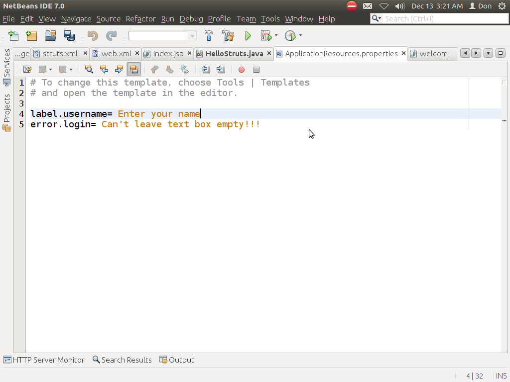 Struts 2: Hello World! Application