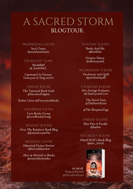 A Sacred Storm by Theodore Brun #GuestPost #BlogTour